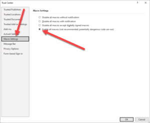 Microsoft Access - How to fix the "Security Risk - Microsoft has blocked macros from running ...